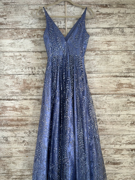 LAVENDER SPARKLY A LINE GOWN – Savvy Seconds Boutique