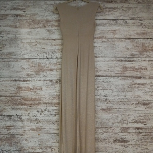 GOLD SPARKLY LONG DRESS – Savvy Seconds Boutique