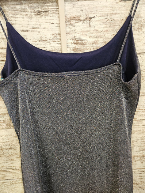 BLUE SPARKLY SHORT DRESS – Savvy Seconds Boutique