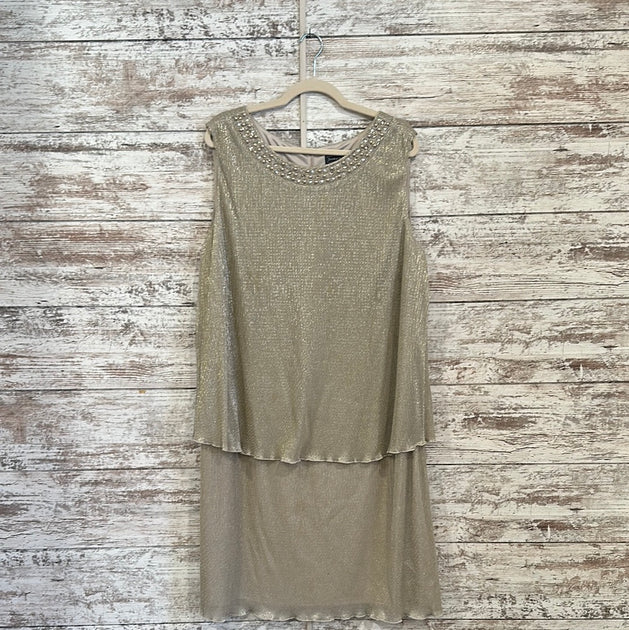 GOLD MIDI SPARKLY DRESS – Savvy Seconds Boutique