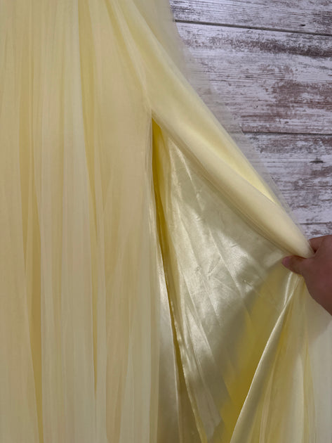 YELLOW PRINCESS GOWN – Savvy Seconds Boutique