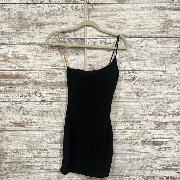 BLACK SPARKLY SHORT DRESS – Savvy Seconds Boutique