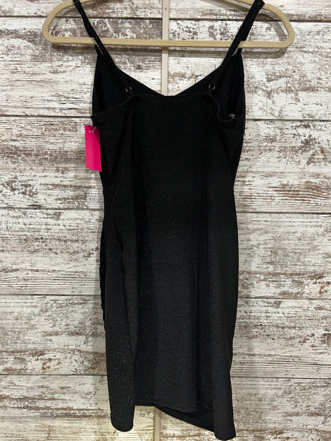 BLACK SPARKLY SHORT DRESS – Savvy Seconds Boutique