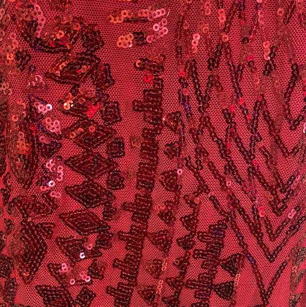 RED SPARKLY LONG EVENING GOWN – Savvy Seconds Boutique